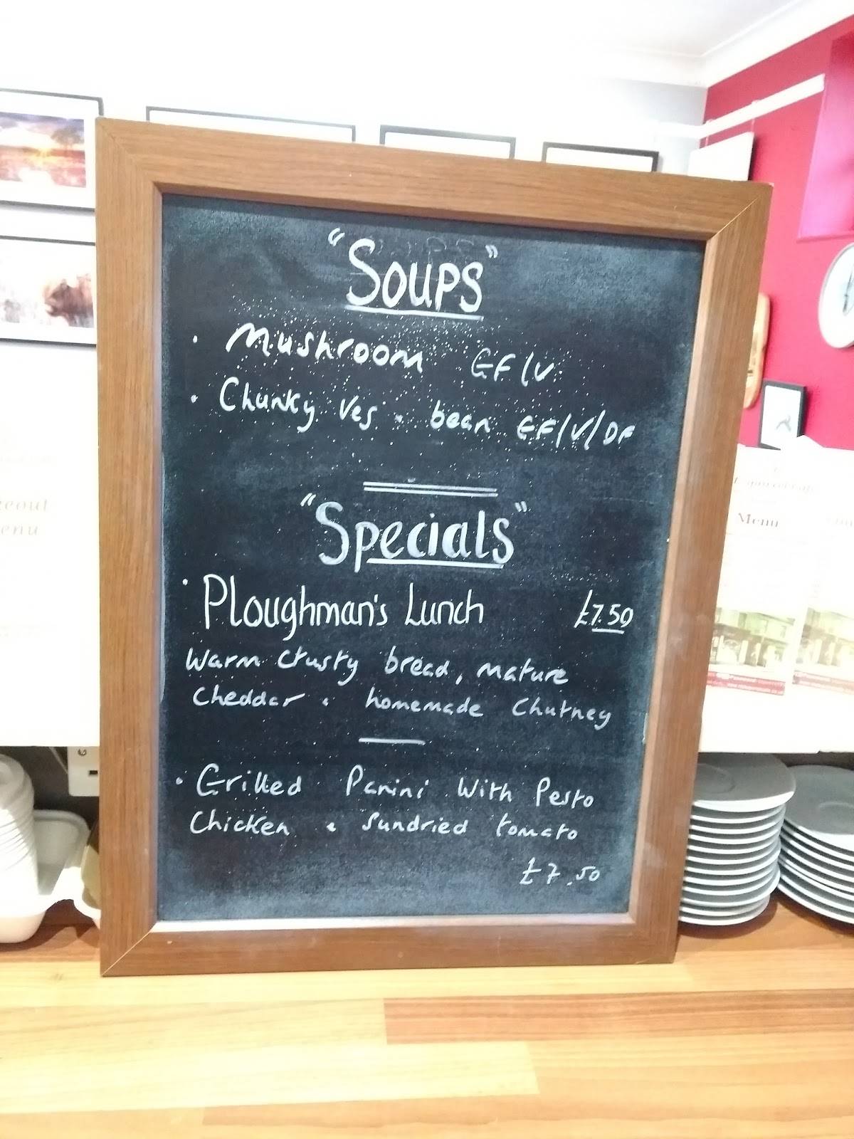Menu at Red Squirrel Cafe, Crieff