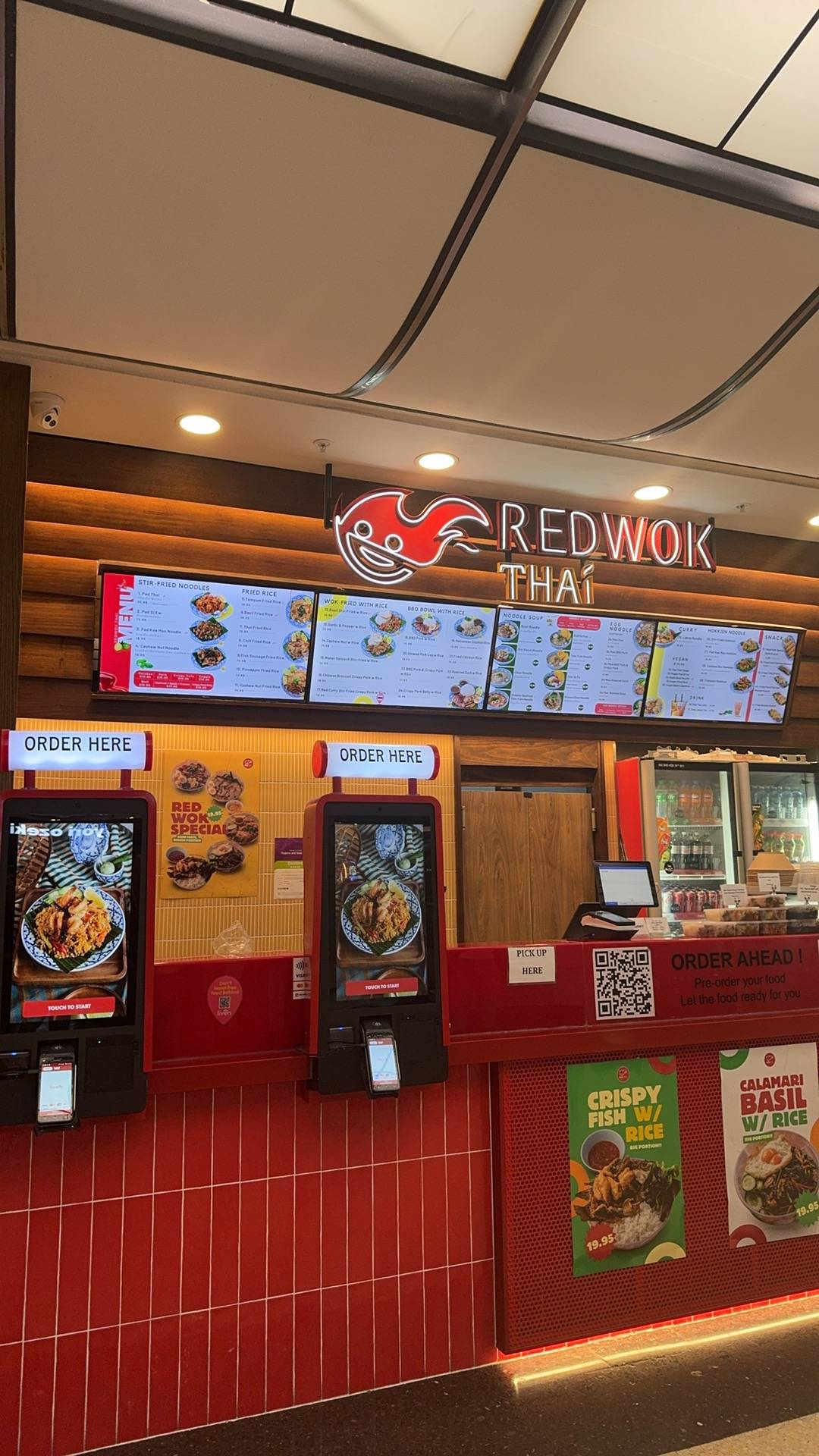 Menu at Red Wok Thai Myer Westfield Sydney restaurant, Sydney