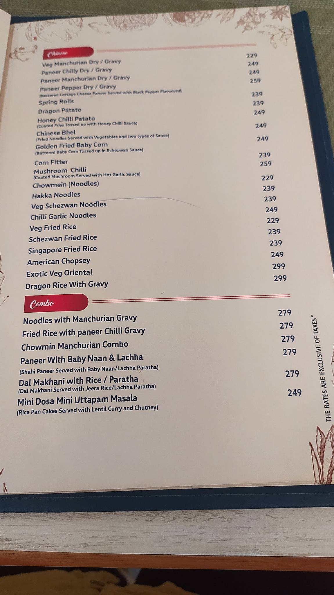 Menu at Renu's kitchen, Jodhpur, 9th C Rd
