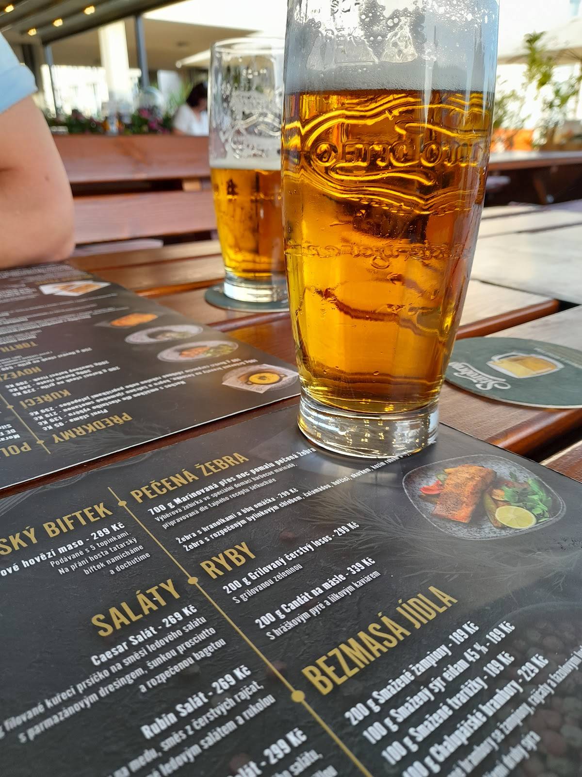 Menu at Restaurace Rubín restaurant, Brno