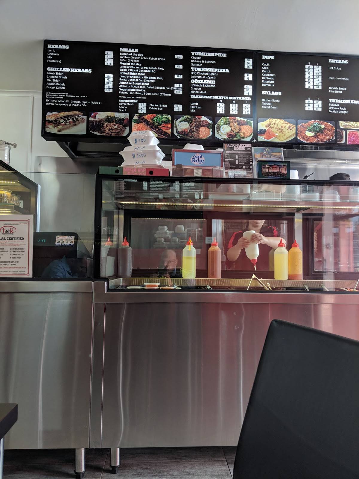 Menu at Altona Kebab House restaurant, Altona North
