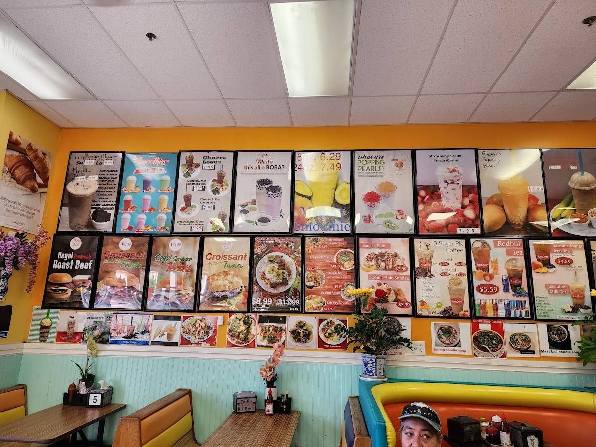 Menu at Angkor Donuts and Daliz Ice Cream restaurant, Glendale