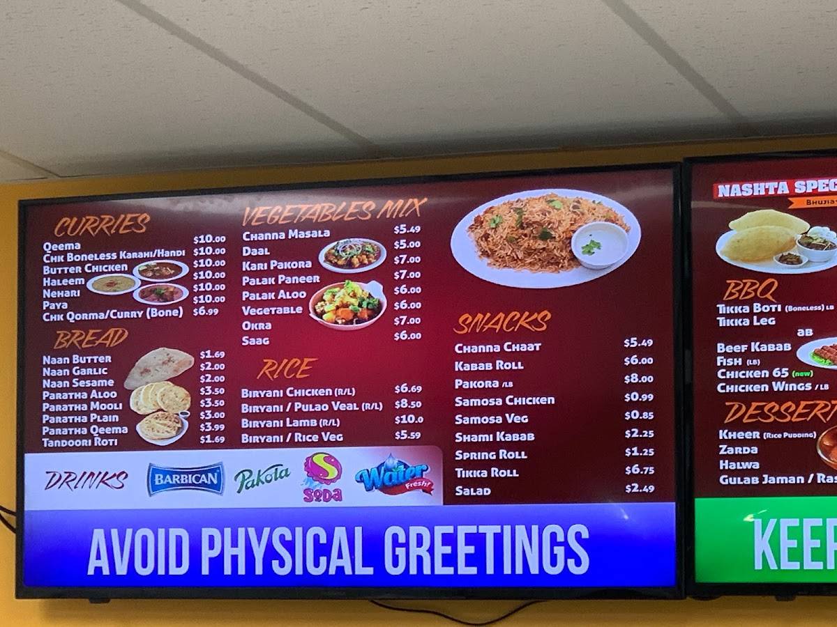 Menu at BIRYANI BOYZ restaurant, Milton