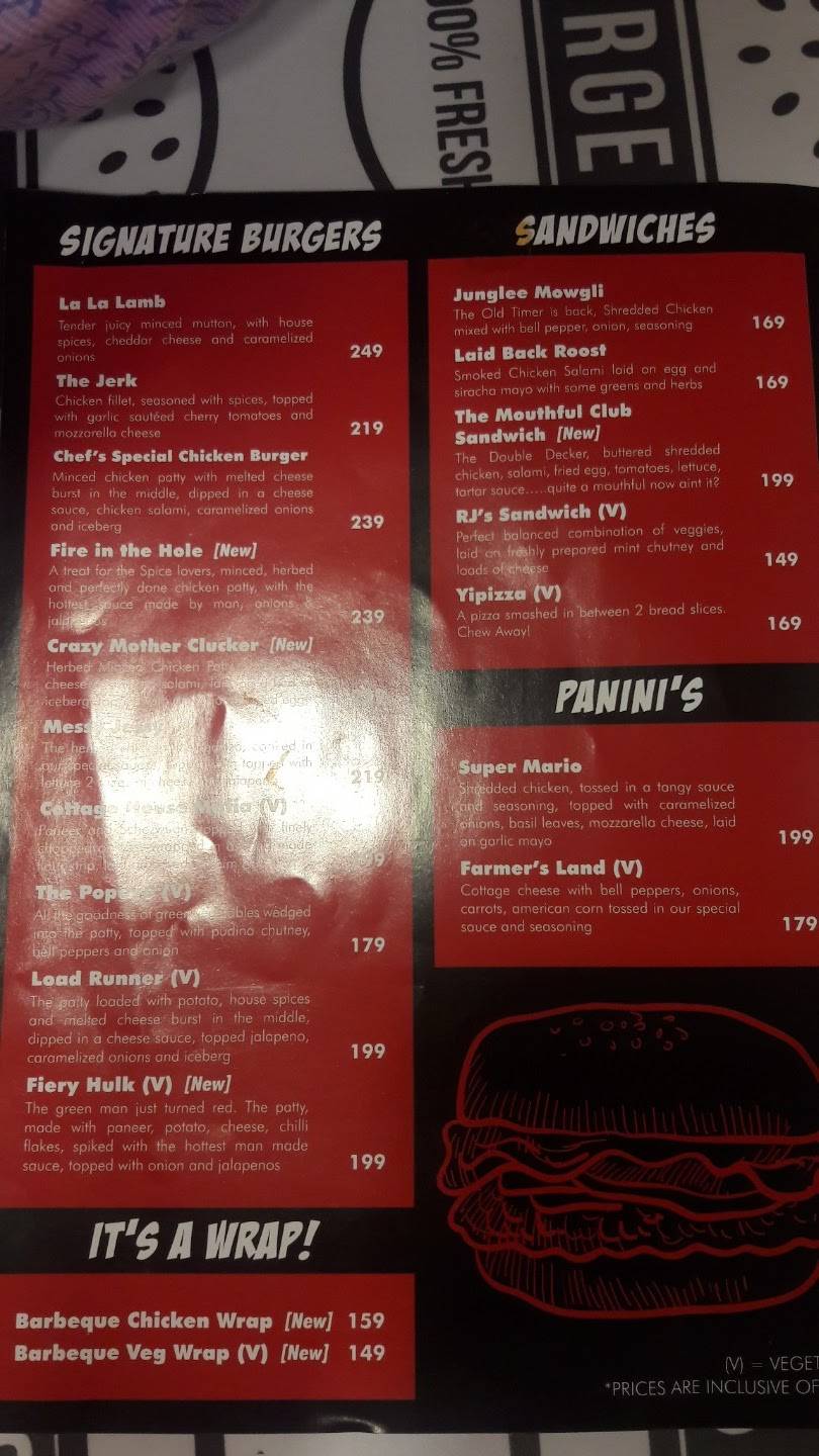 Menu at BYOB, Mumbai