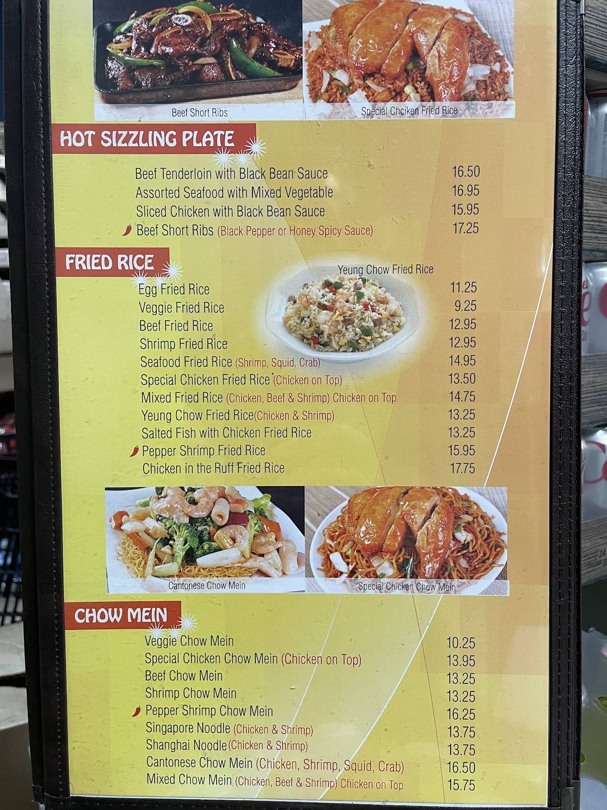 Menu at Caribbean Heat restaurant, Pickering