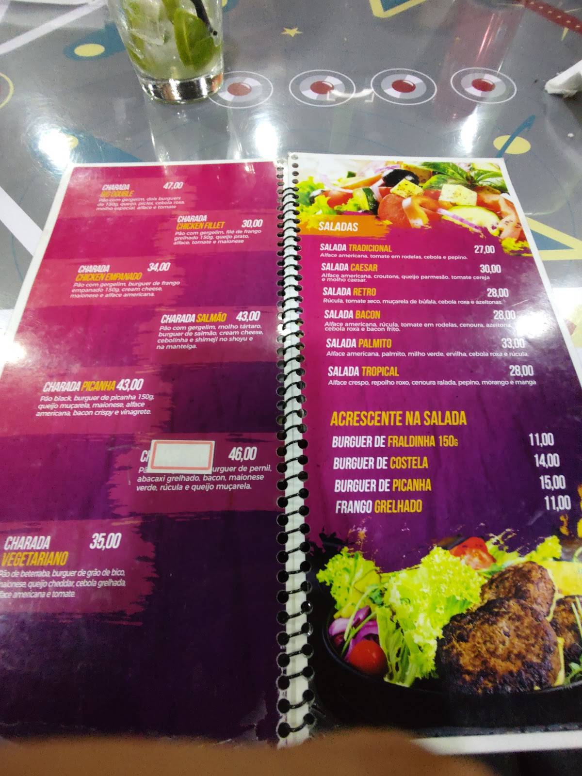 Menu em Charada Burguer Morumbi restaurante, São Paulo