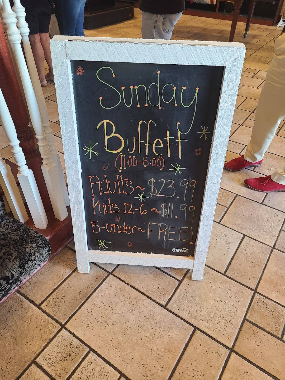 Menu at Claudia Sanders Dinner House restaurant, Shelbyville