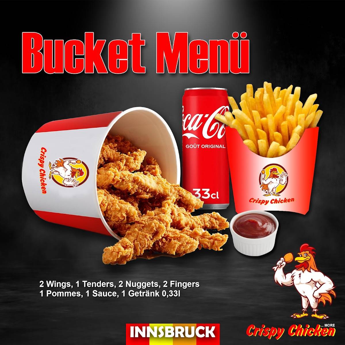 Menu at Crispy Chicken & Grilled Chicken restaurant, Innsbruck