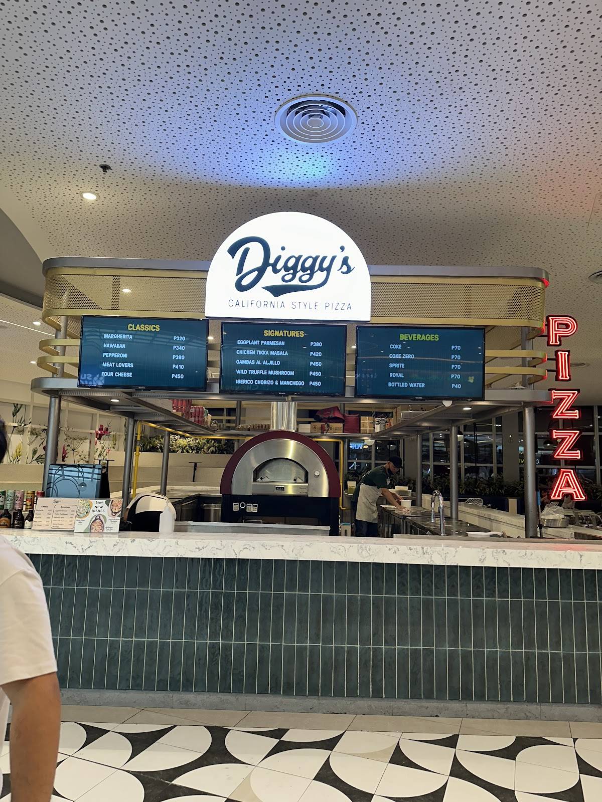 Carta de pizzería Diggy's Pizza, Taguig