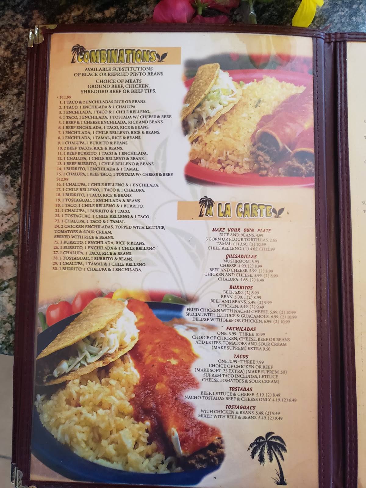 Menu at El Loro Mexican Restaurant, Detroit Lakes