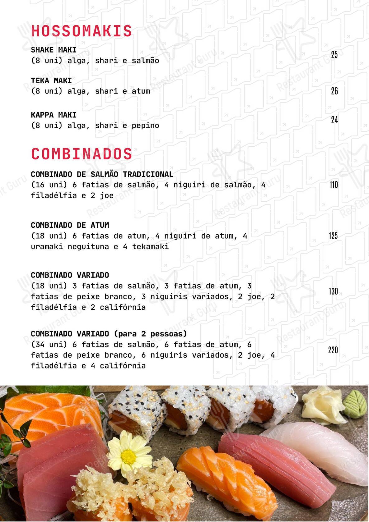 Menu em Fun'iki Sushi + Rooftop restaurante, Curitiba