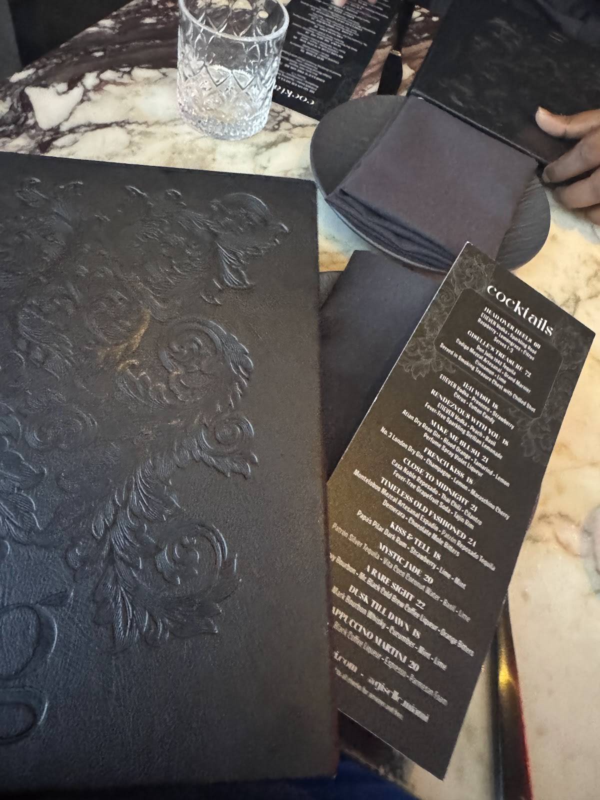 Menu at Giselle Miami restaurant, Miami