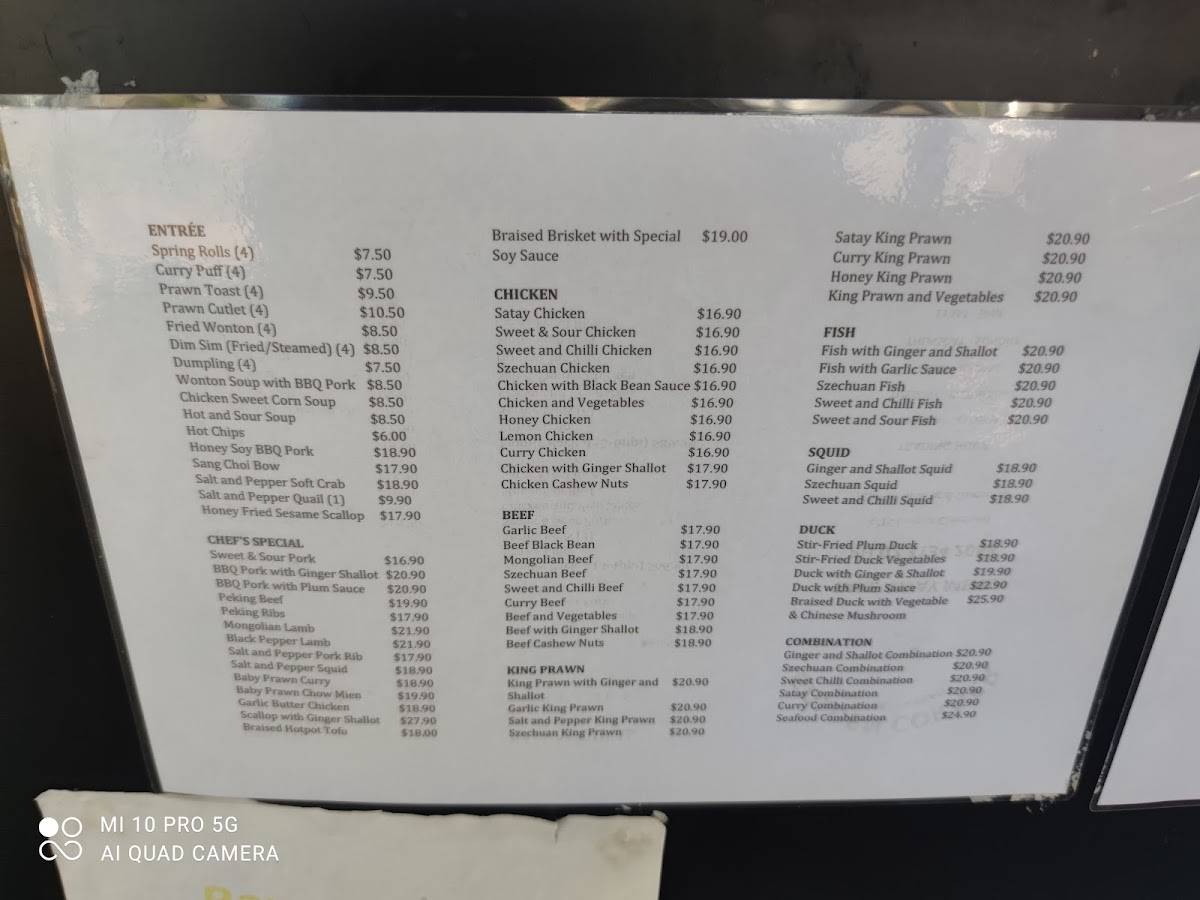 Menu at Golden Corner Asian Restaurant, Cleveland