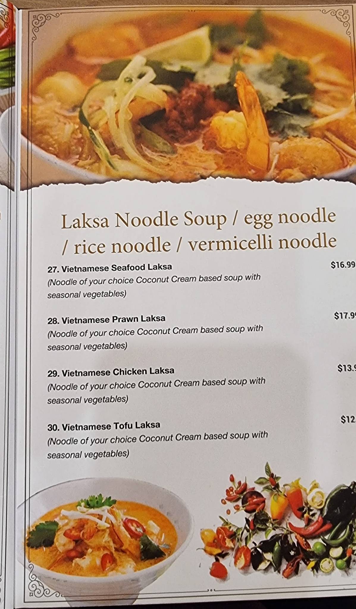 Menu at Golden Lotus restaurant, Campbelltown