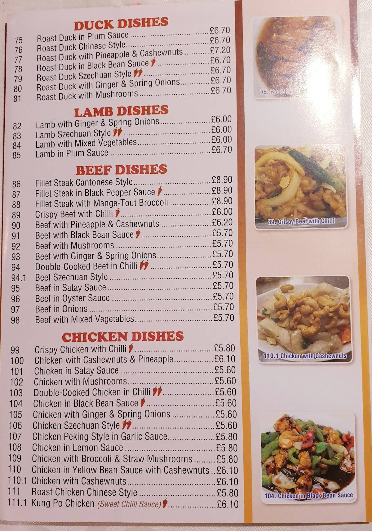 Menu at Golden Palace restaurant, Oxted, 40 Station Rd W