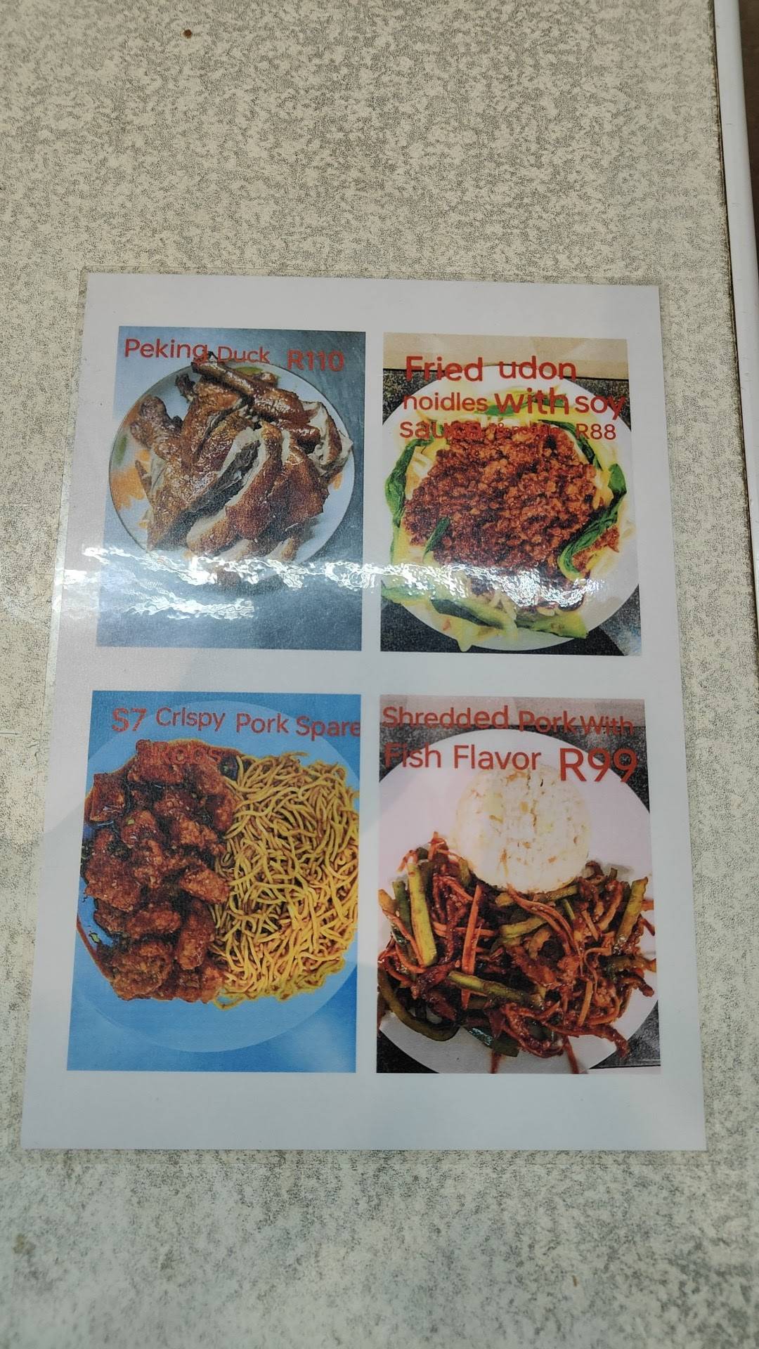 Menu at Good Flavor Chinese Restaurant Nina Park Nina Park, Akasia, 235 ...