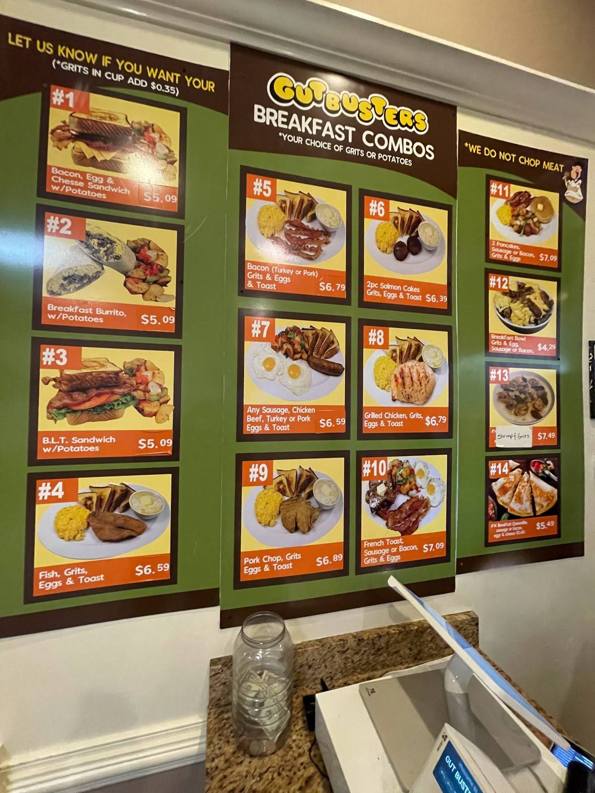 Menu at Gut Busters Cascade restaurant, Atlanta, Cascade Rd