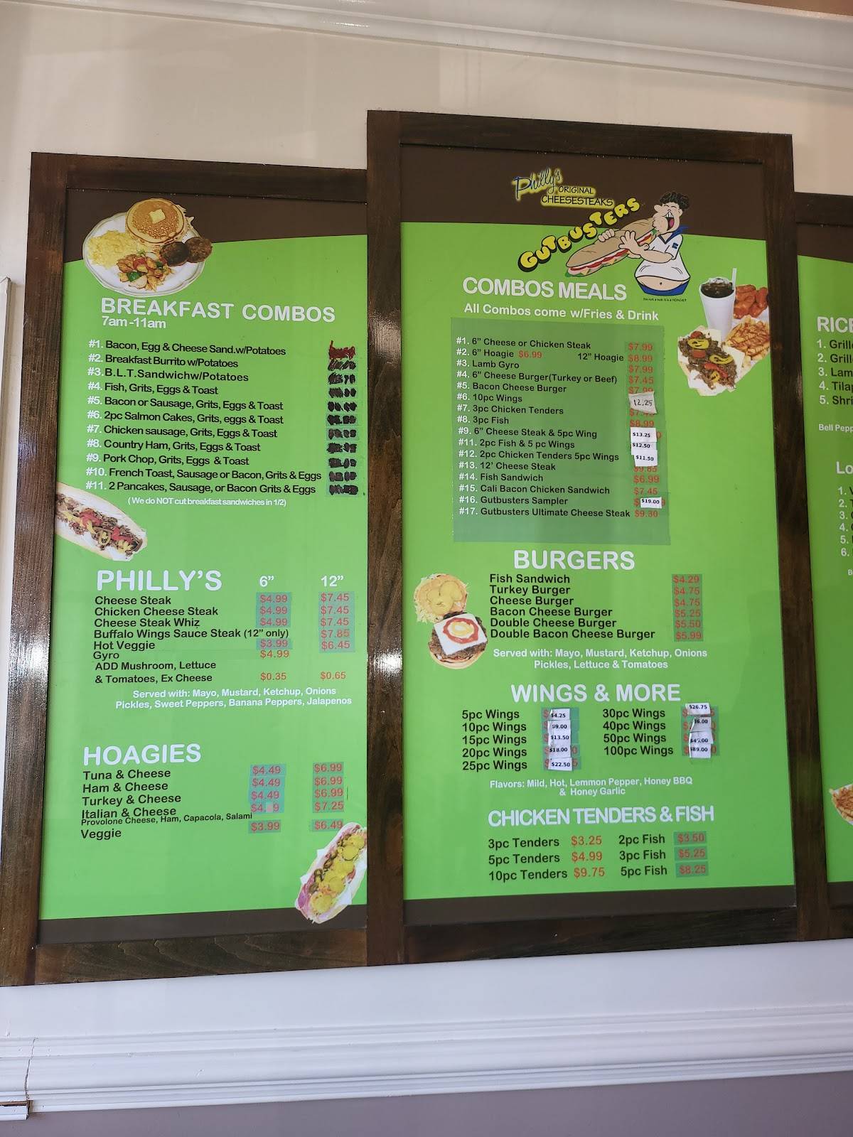 Menu at Gutbusters - Atlanta restaurant, Atlanta, Cascade Rd
