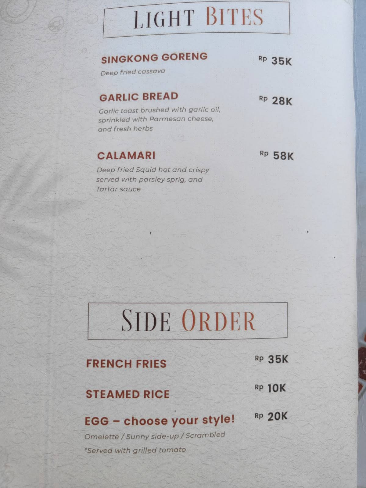 Menu at Jendela Bali The Panoramic Resto restaurant, Kuta Selatan ...