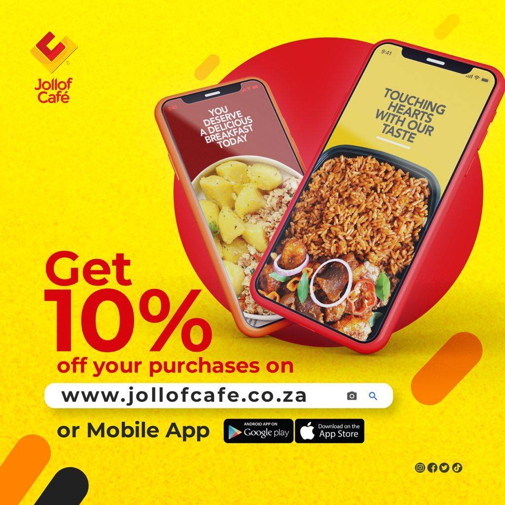 Menu at Jollof Cafe, Midrand, Randburg
