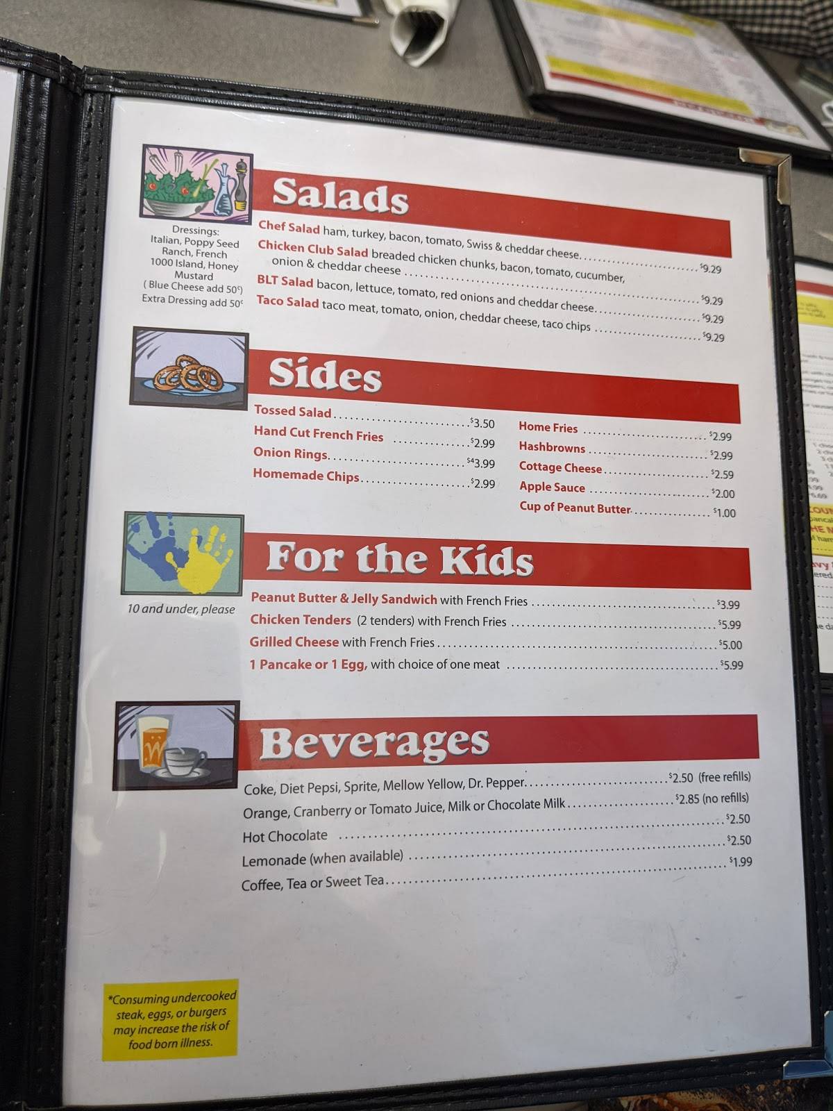 Menu at Jordan's Country Diner - Huron, OH restaurant, Huron