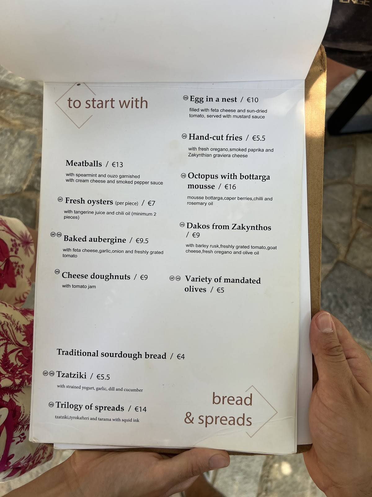 Menu at Restaurant Keri Lighthouse, Keri