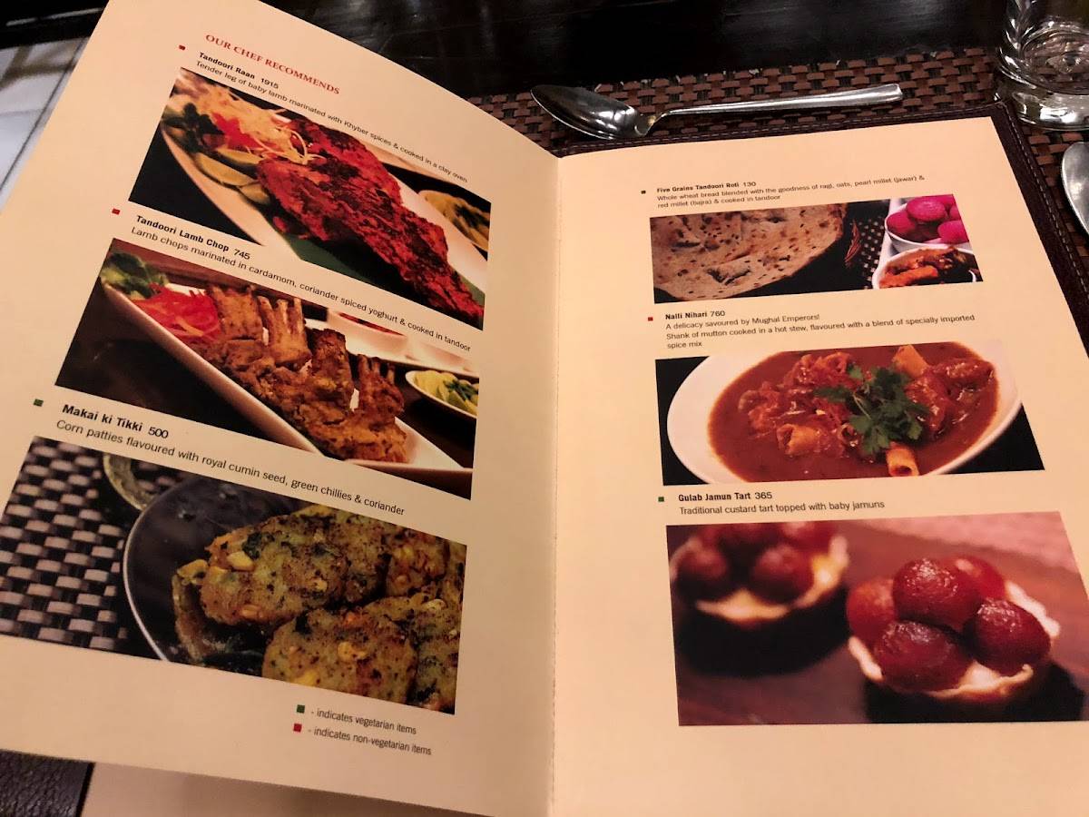 Menu at Khyber, Mumbai, 145