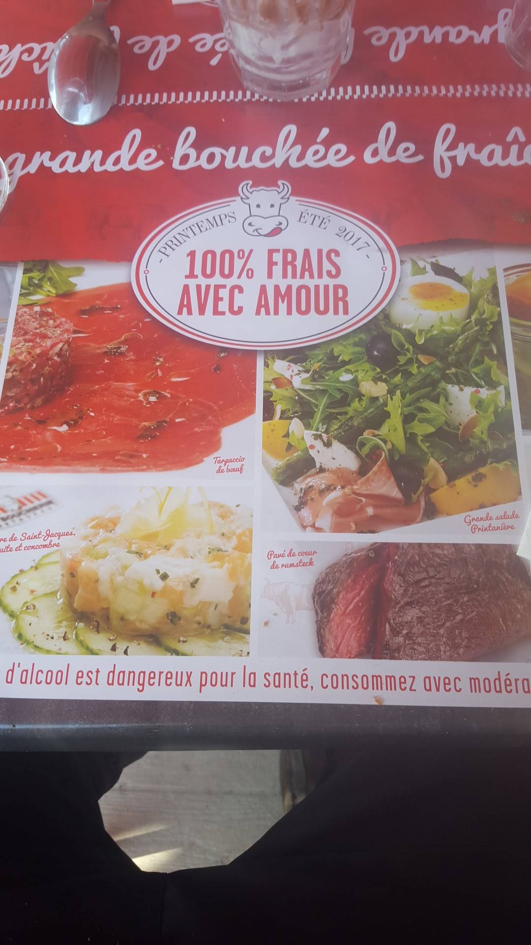 Menu au La Boucherie restaurant, Bar-le-Duc, Ferme de Popey
