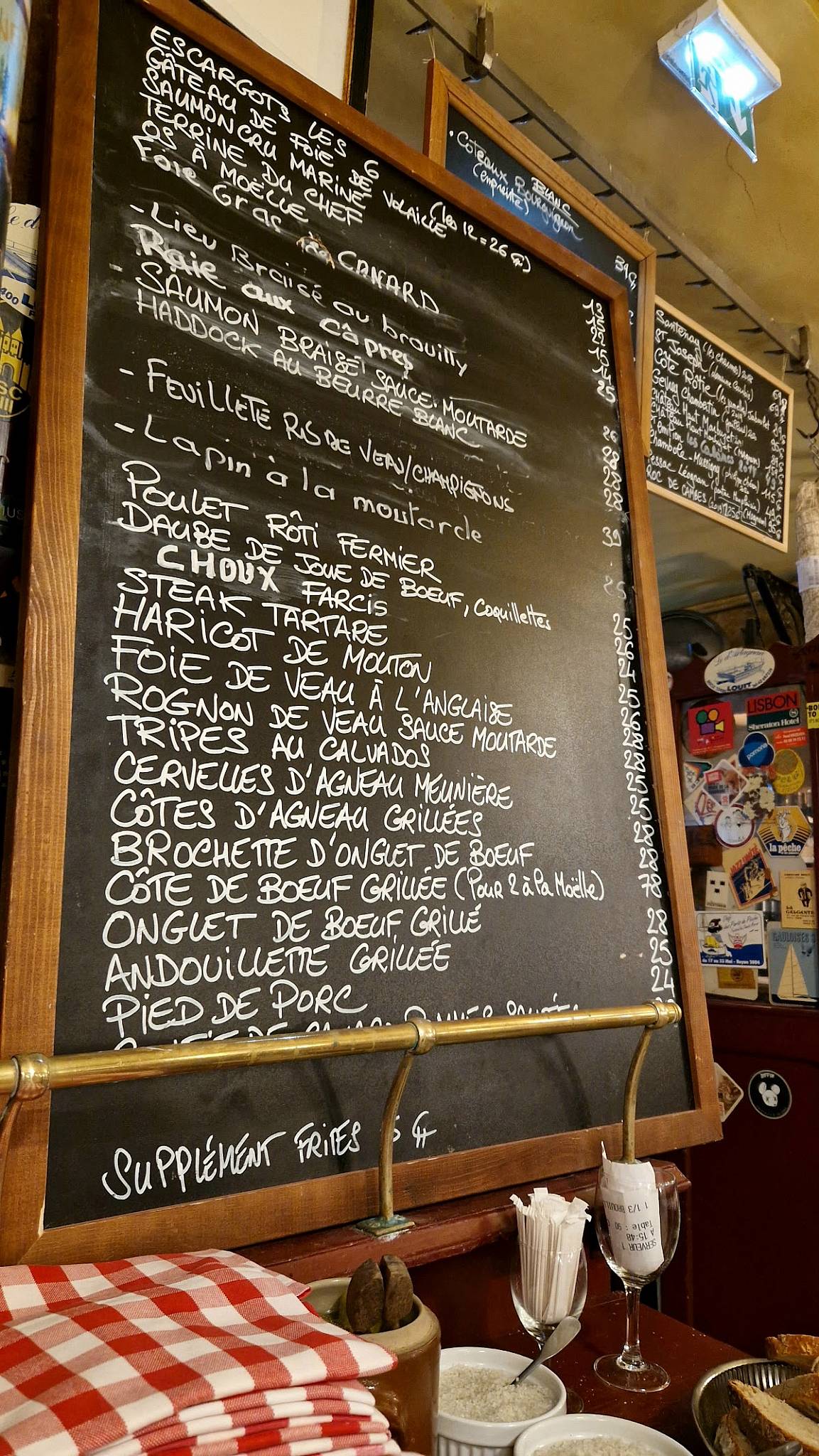 Menu at La Tour Montlhéry - Chez Denise restaurant, Paris, 5 Rue des ...
