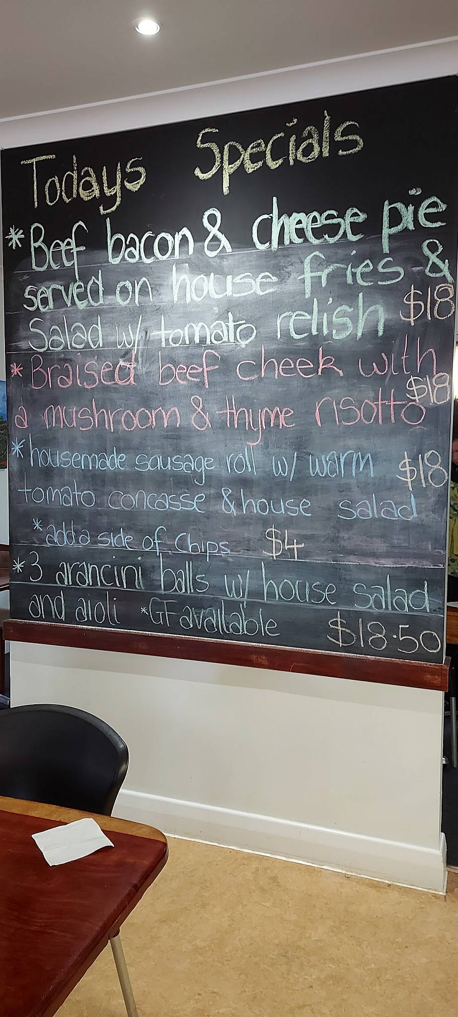 Menu at Lake View Cafe Colac, Colac