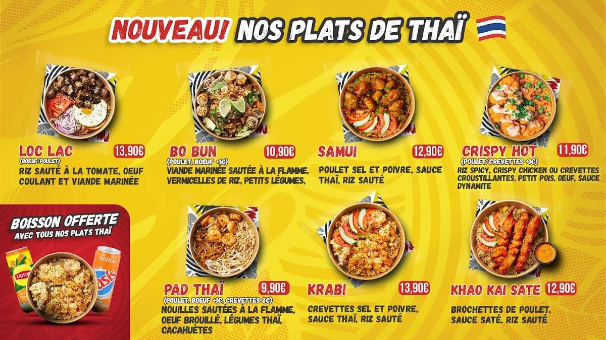 Menu au Lanta Wok Menilmontant Paris restaurant, Paris
