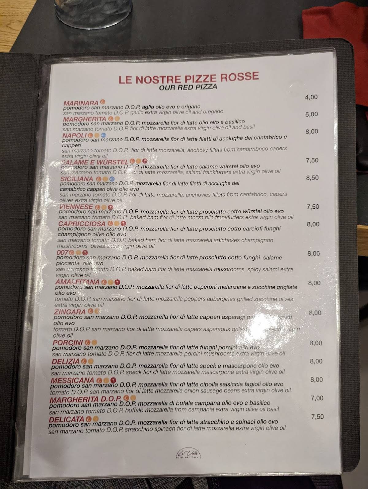 Speisekarte von Le Volte Pizza Cucina Vino, La Spezia