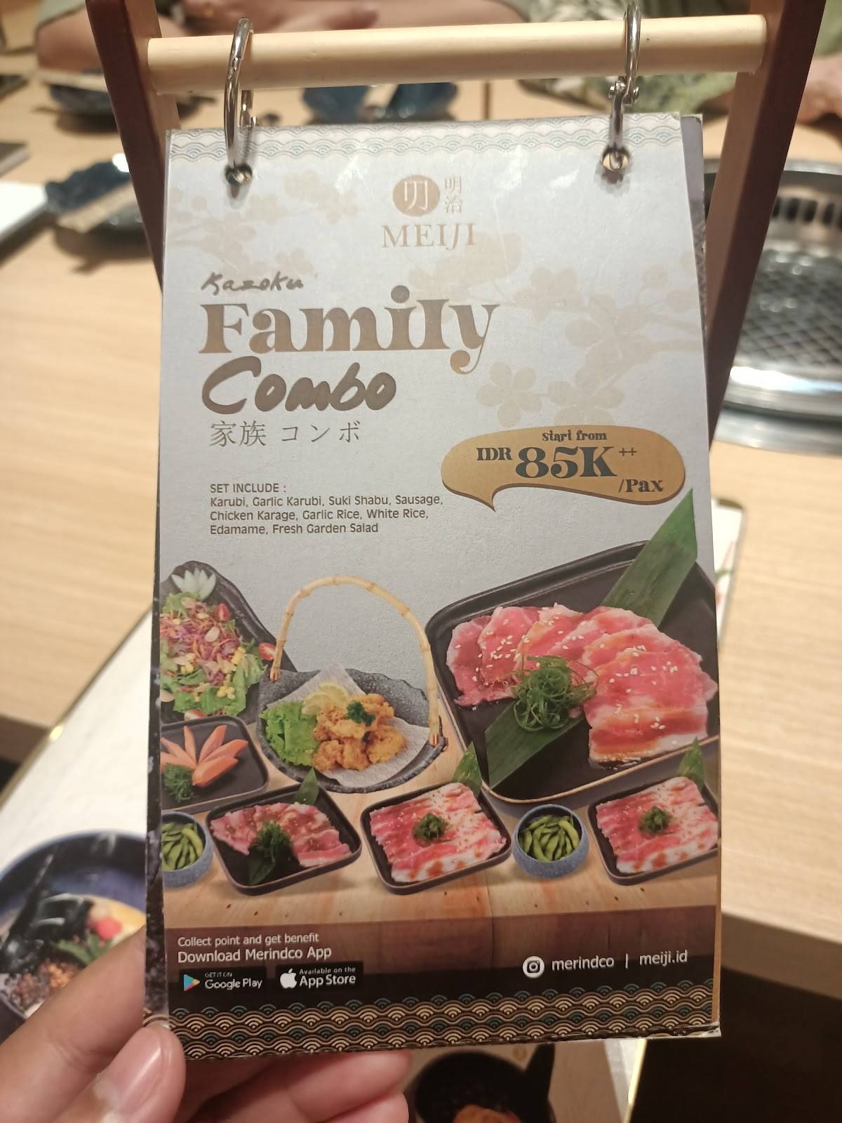 Menu at MEIJI Sushi - Teppanyaki - Grill restaurant, Makassar