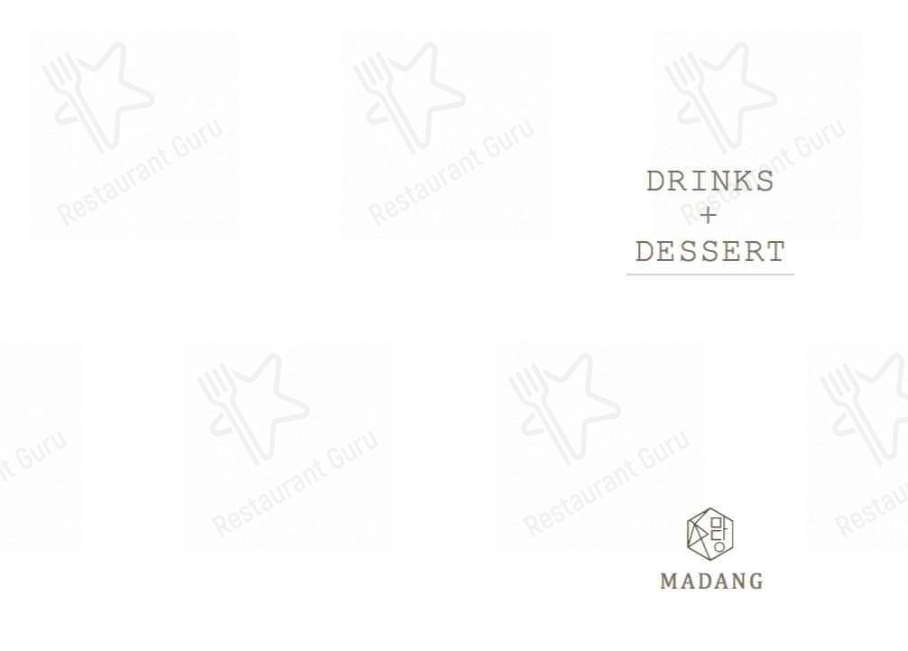 Menu at Madang Korean BBQ, Mitcham