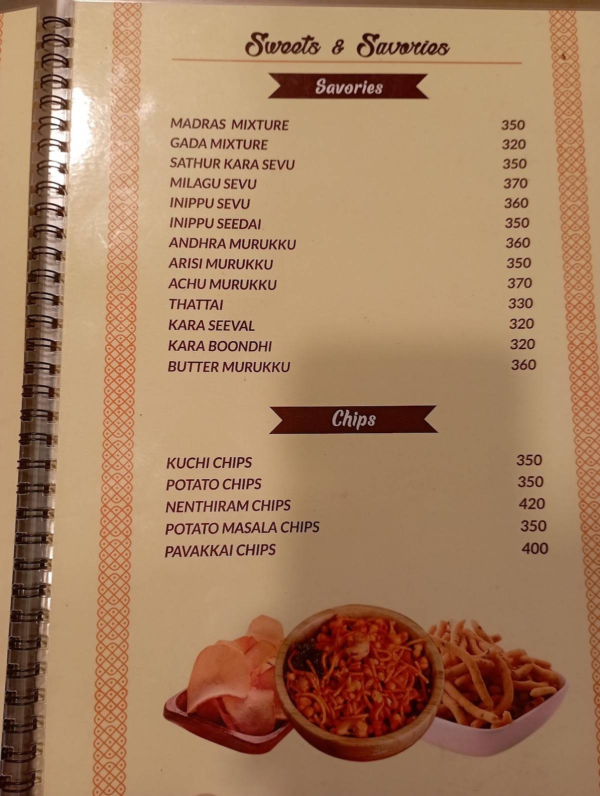 Menu at Madurai Karupatti Coffee, Tea & Tirunelveli Halwa Kadai, Chennai
