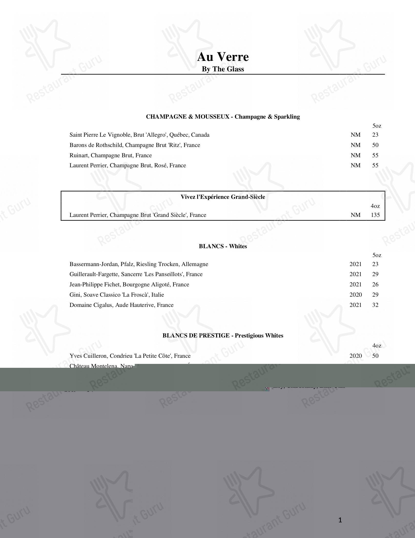 Restaurant Boulud Menu: Restaurant Boulud Montréal – LAIIFG