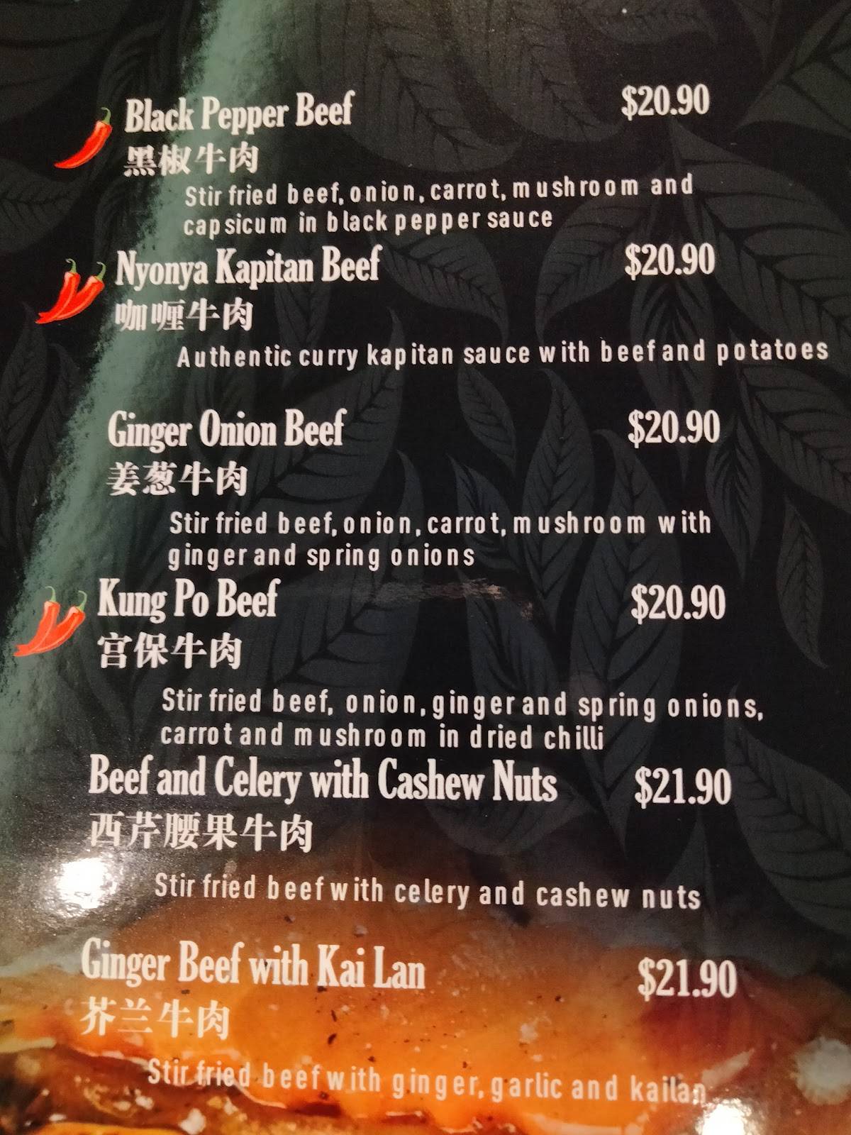 Menu at Malaysian Dining Delights restaurant, Parkwood
