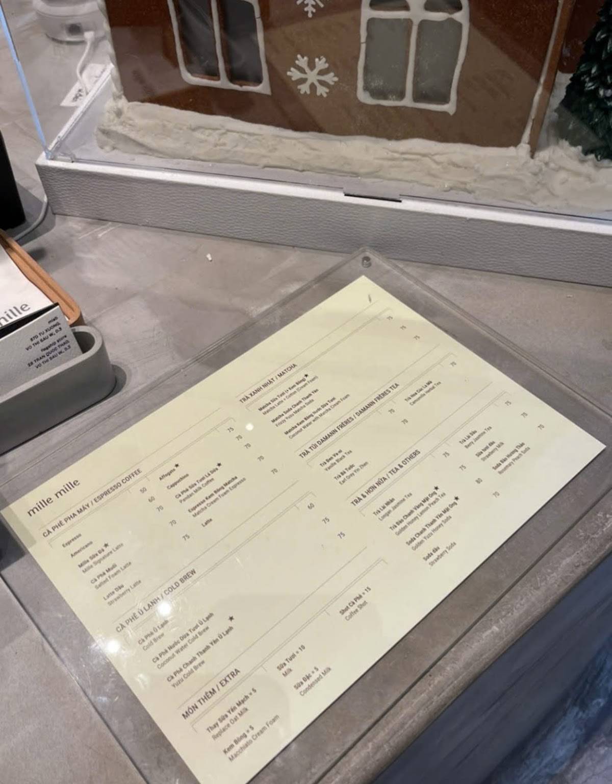 Menu at Mille Mille - Viennoiseries & Patisserie restaurant, Ho Chi ...