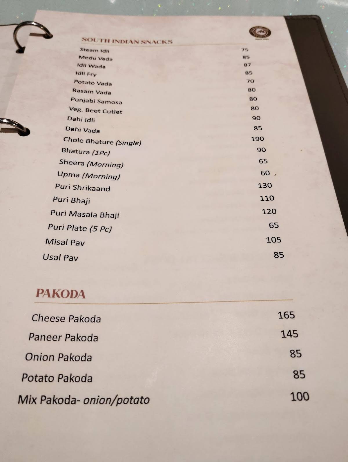 Menu at New Modern Cafe, Dombivli, Phadke Rd
