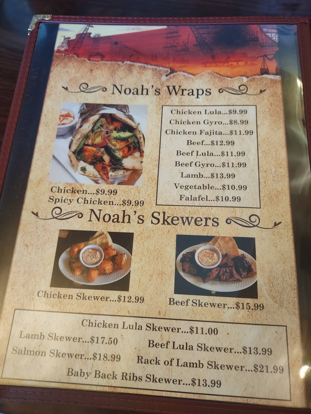 Menu at Noah's Ark Restaurant & Bakery, Fresno