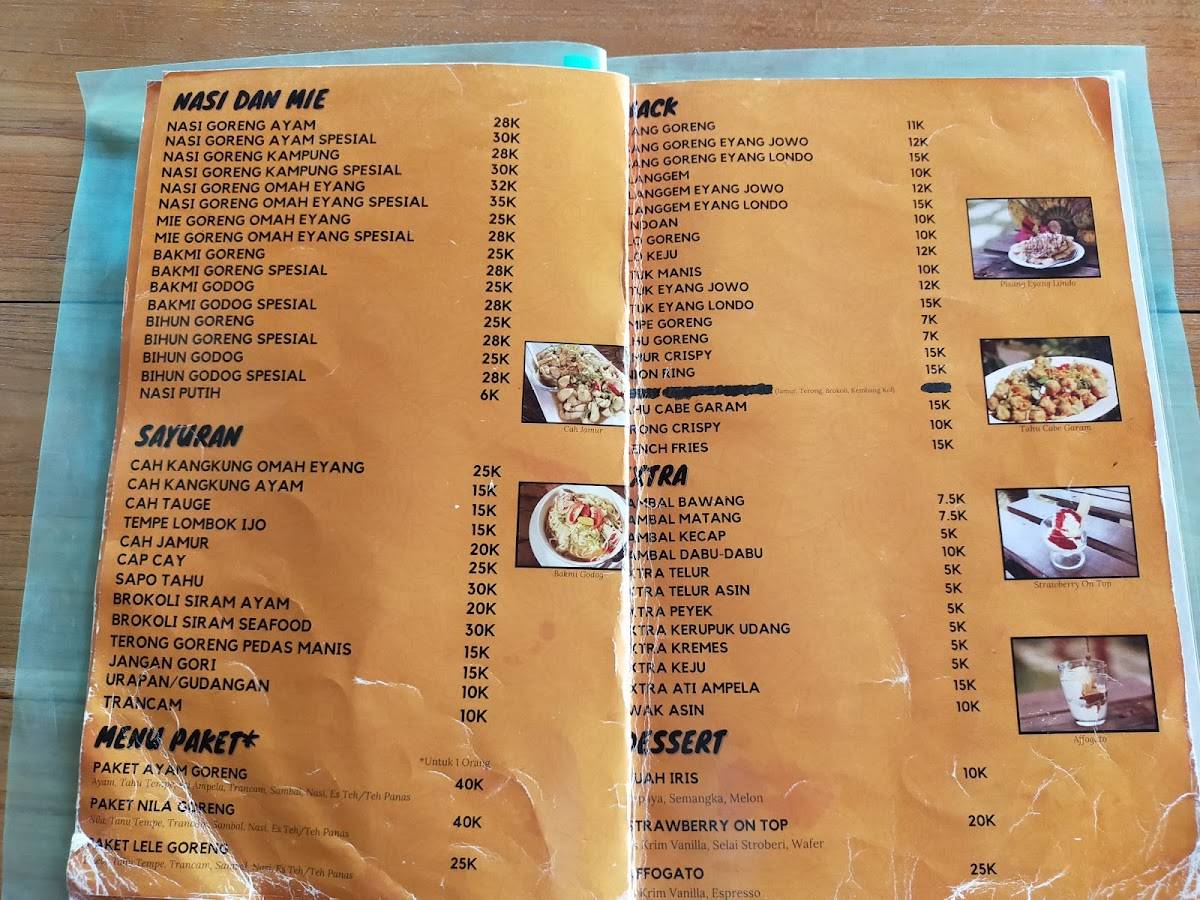 Menu at Omah Eyang Resto restaurant, Klaten, Jl. Manisrenggo No.KM. 0