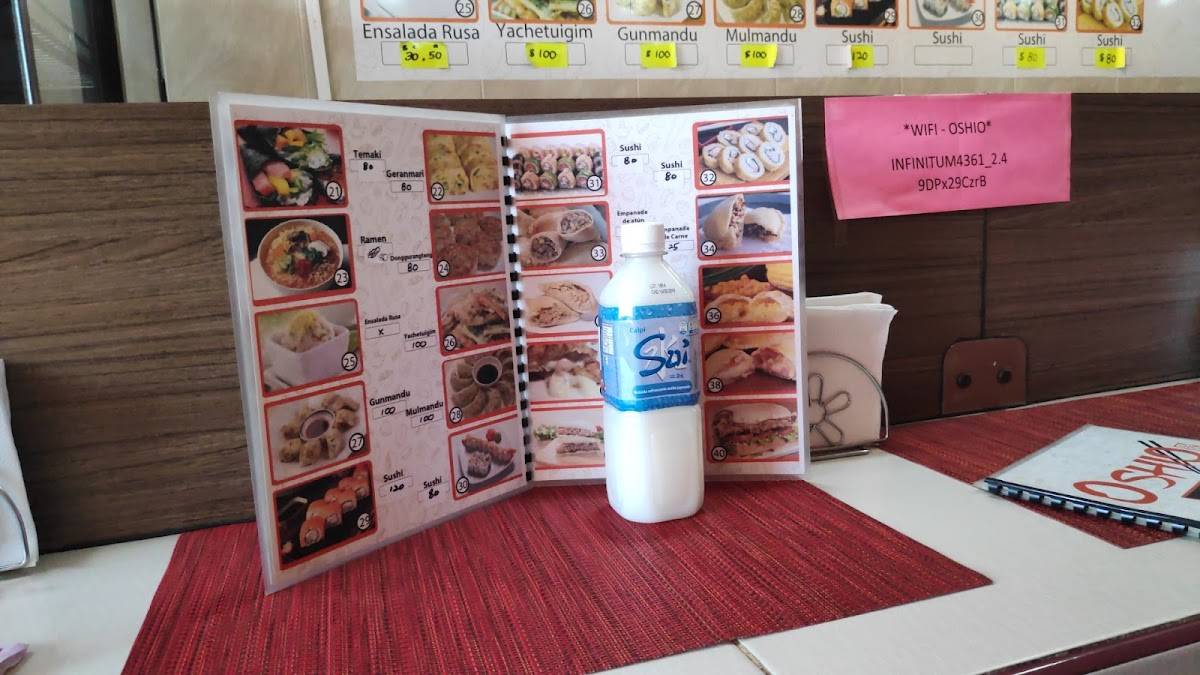 Carta del restaurante Oshio Korean & Japanese Food, Guadalajara
