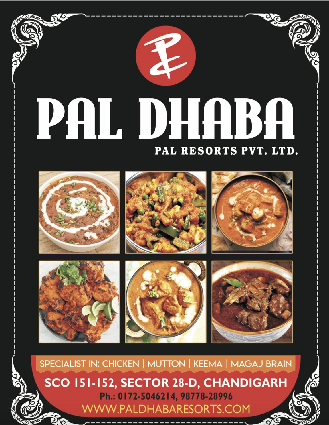Menu at Pal Dhaba-Pal Dhaba Chandigarh-Non Veg Restaurant-Celebrity ...