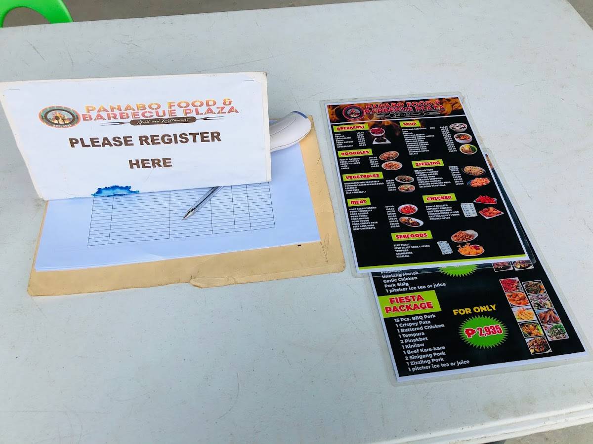 Carta de Panabo Food and Barbeque Plaza, Panabo