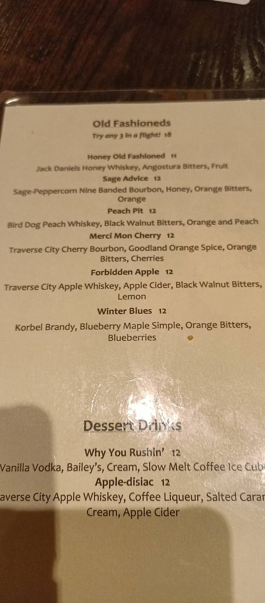 Menu at ParkSide 23 restaurant, Brookfield