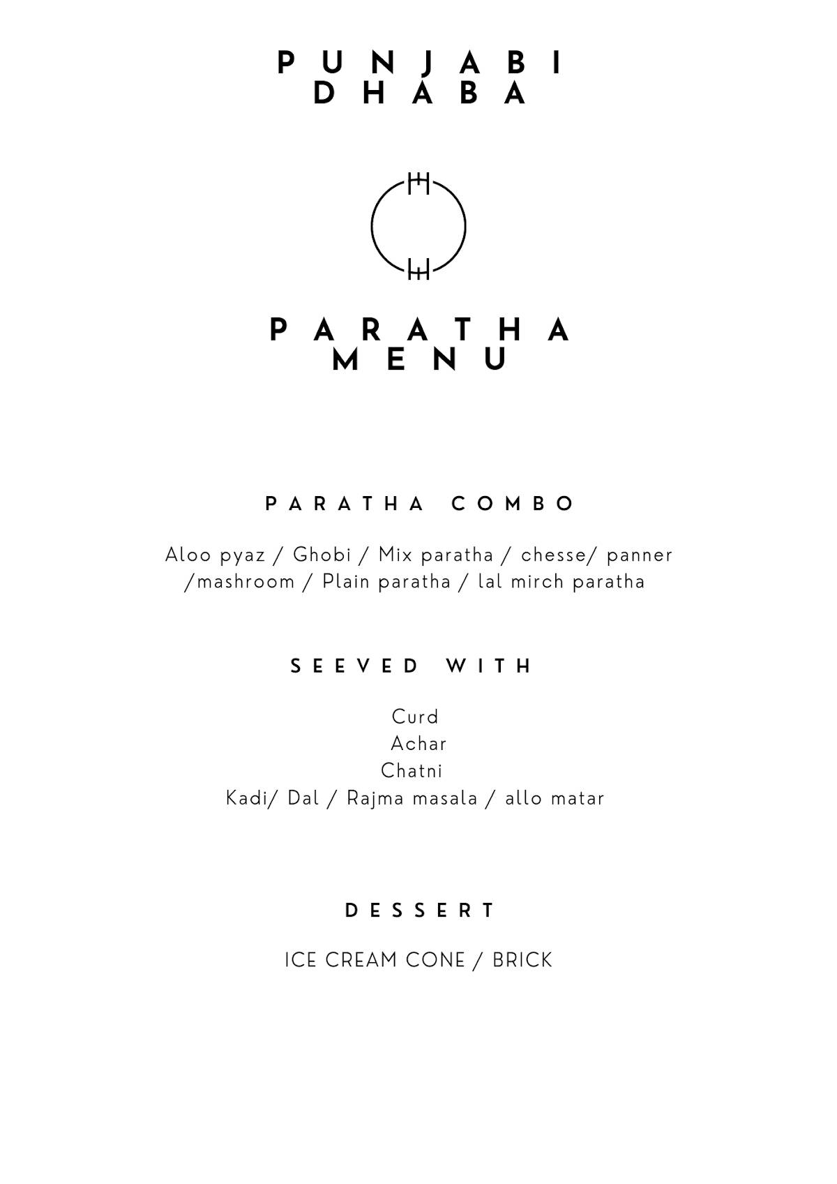 Menu at Punjabi Dhaba BY CHEF BHARAT, Gurugram