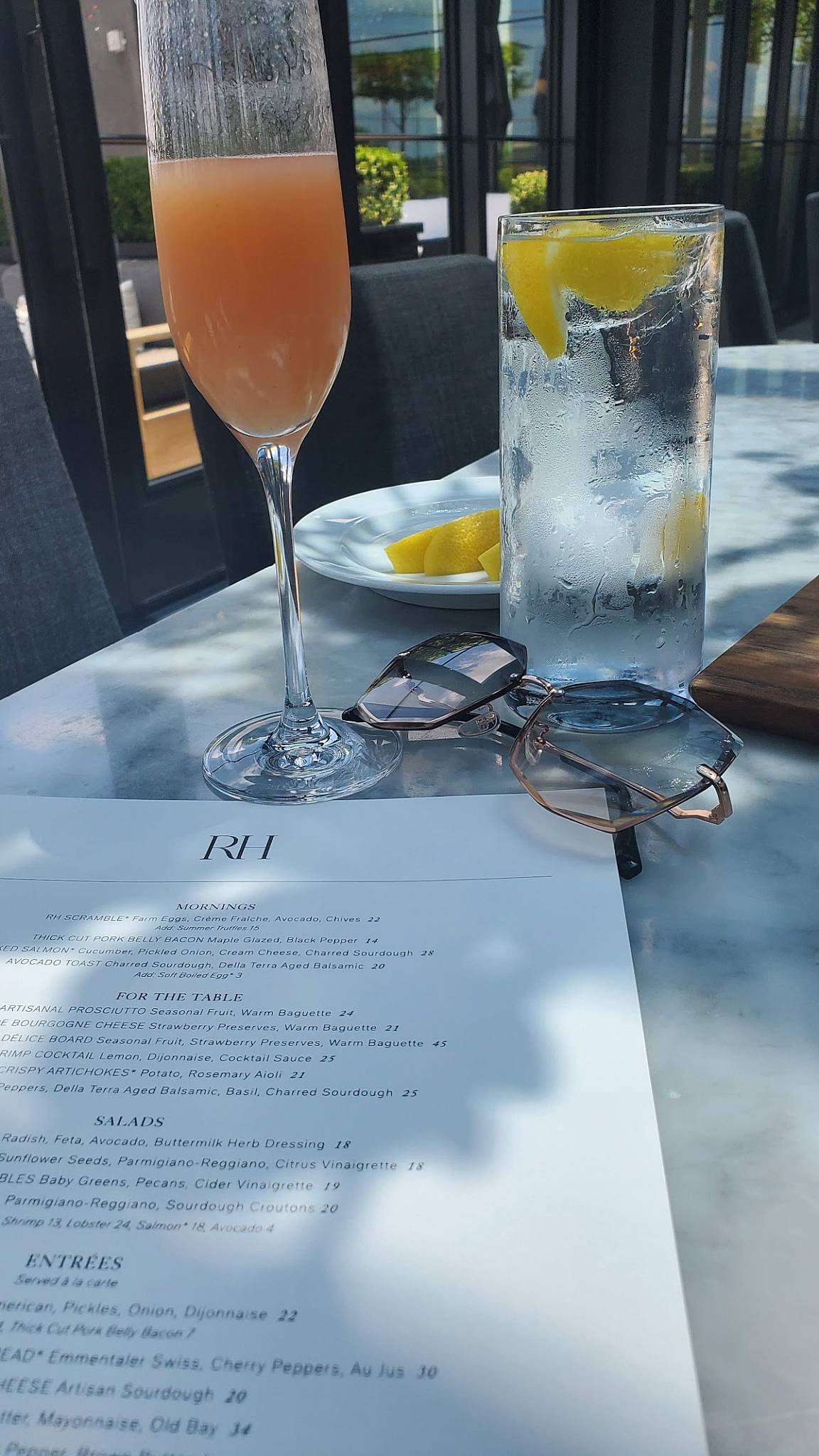 Menu at RH Rooftop Restaurant Charlotte, Charlotte