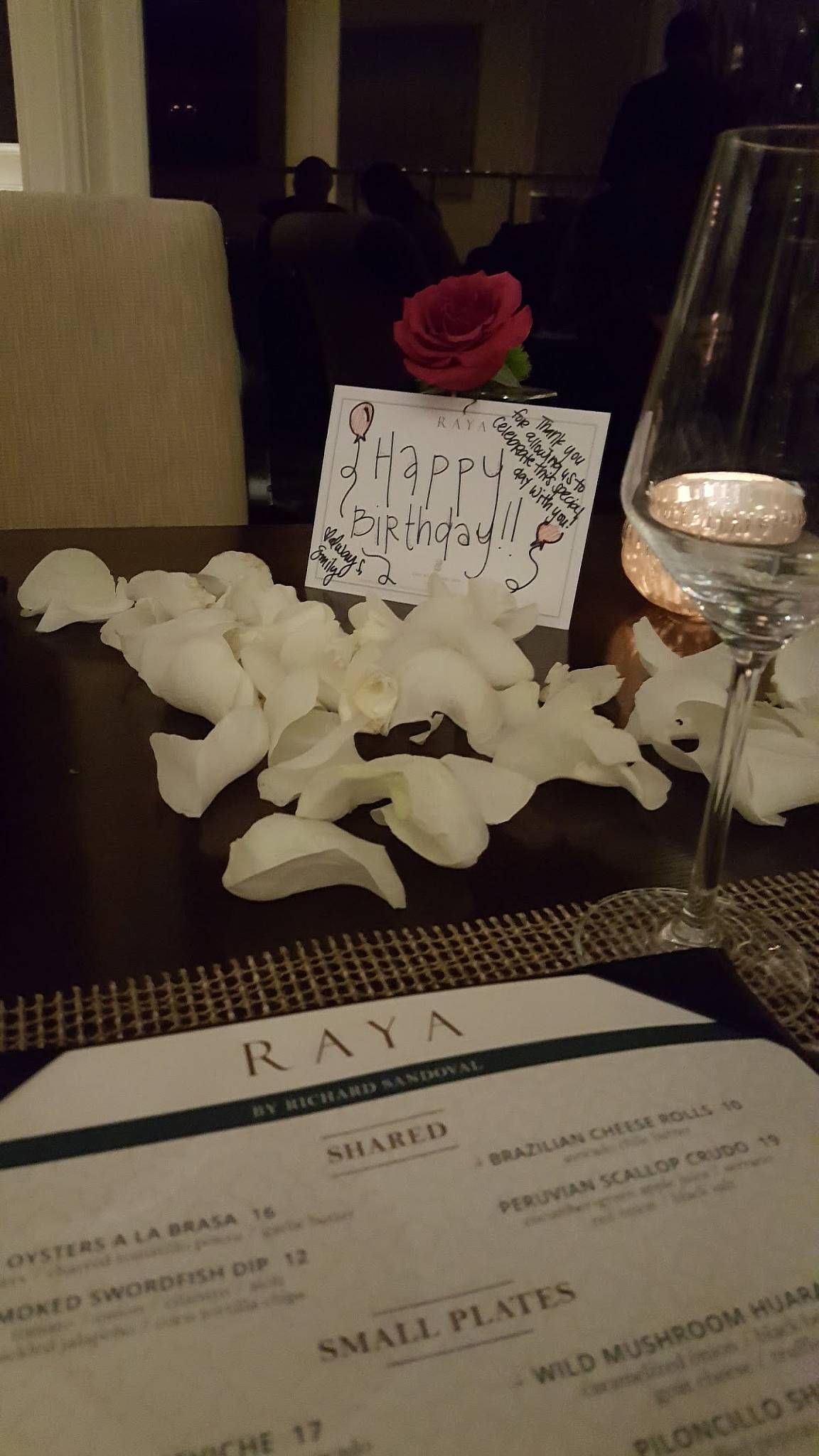 Menu at RAYA restaurant, Dana Point, 1 Ritz Carlton Dr