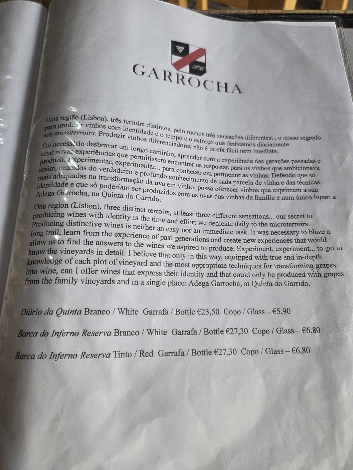 Menu at Repolho Gastrobar & Garrafeira Lagos, Lagos