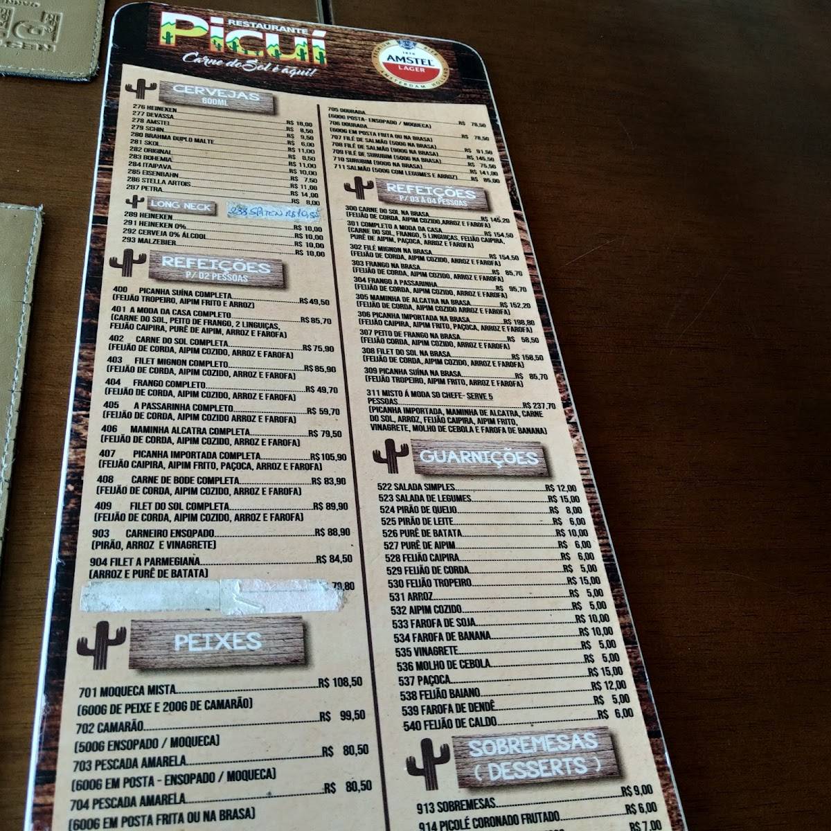Menu em Restaurante Encanto do Picuí, Salvador, R. Aristídes Milton
